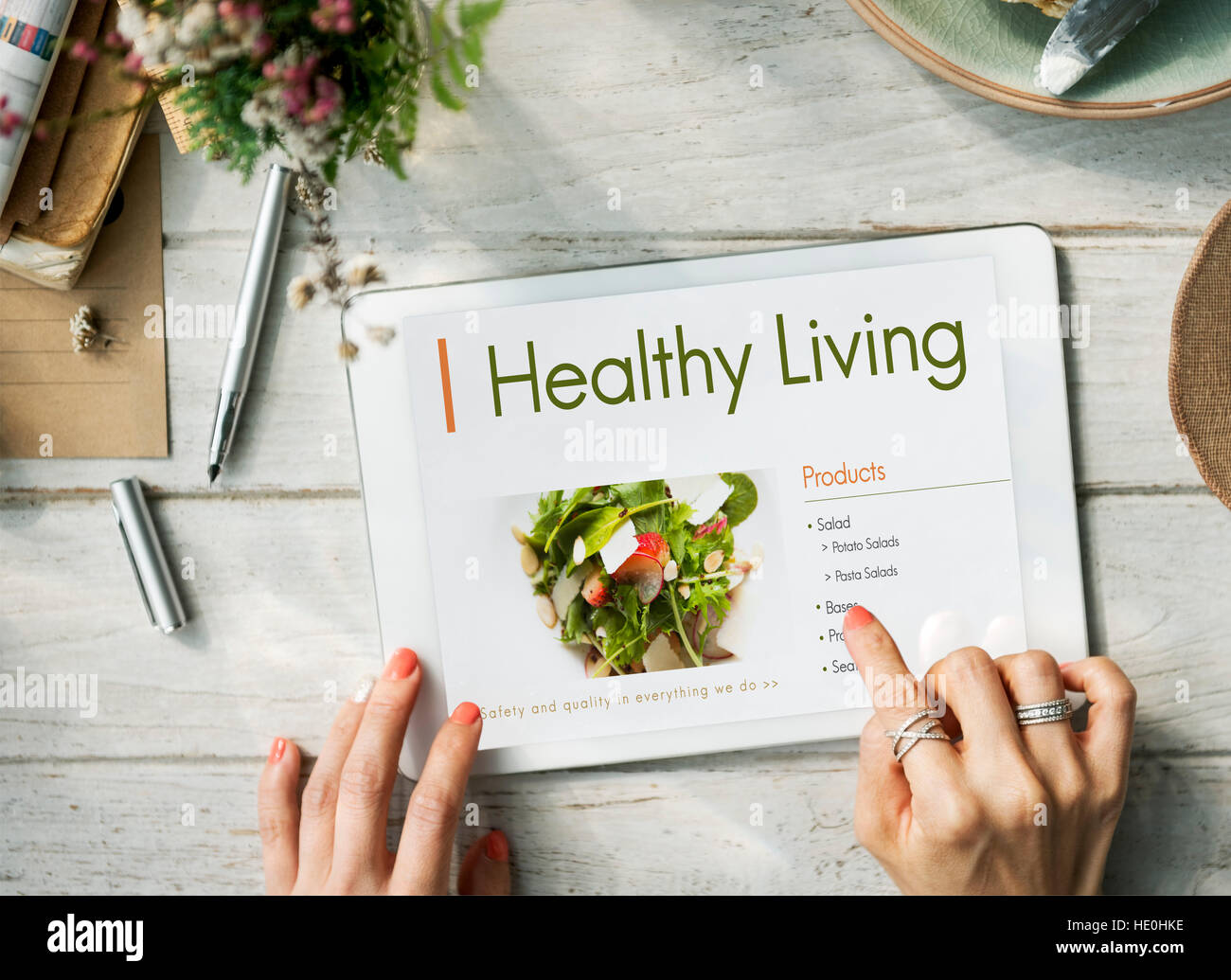 Nutrition Healthy Diet Plan Concept Stock Photo - Alamy