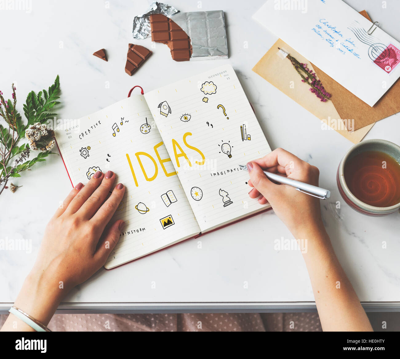 ideas Strategy Action Design Vision Plan Concept Stock Photo - Alamy