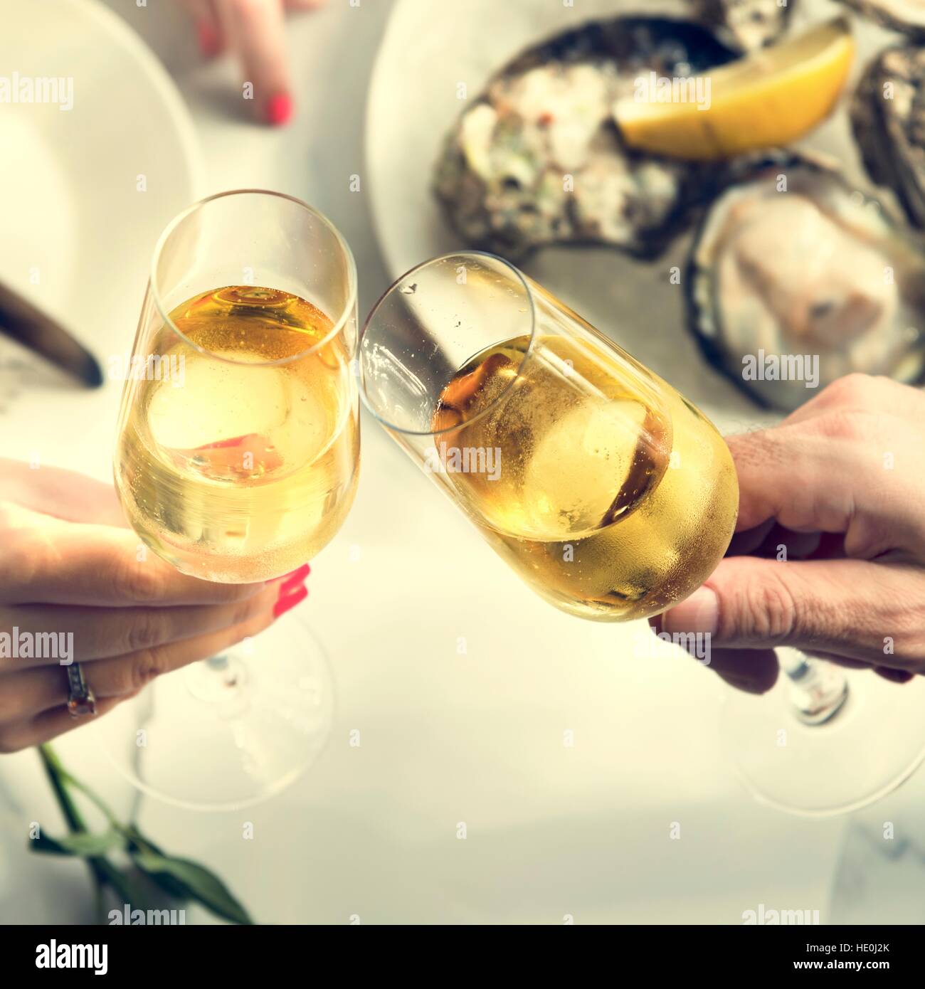 Toast Cheers Alcohol Beverage Celebration Party Concept Stock Photo - Alamy