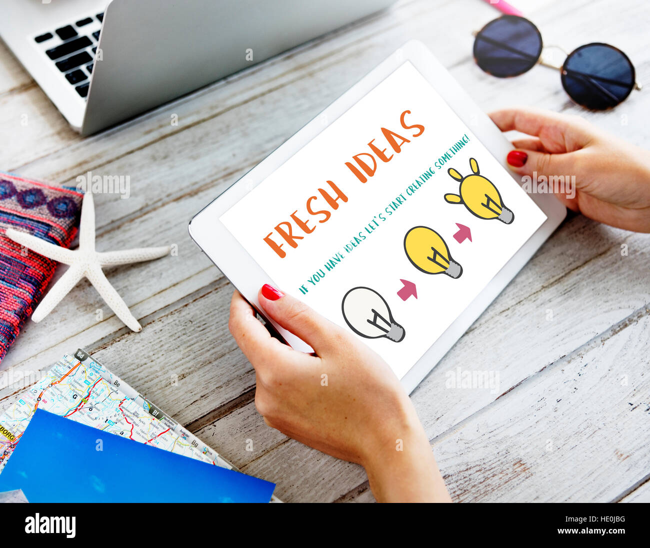 Fresh Ideas Design Inspiration Invention Concept Stock Photo - Alamy