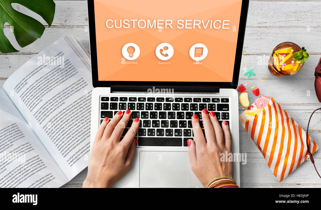 Customer Service Contact Us Help Desk Concept Stock Photo - Alamy