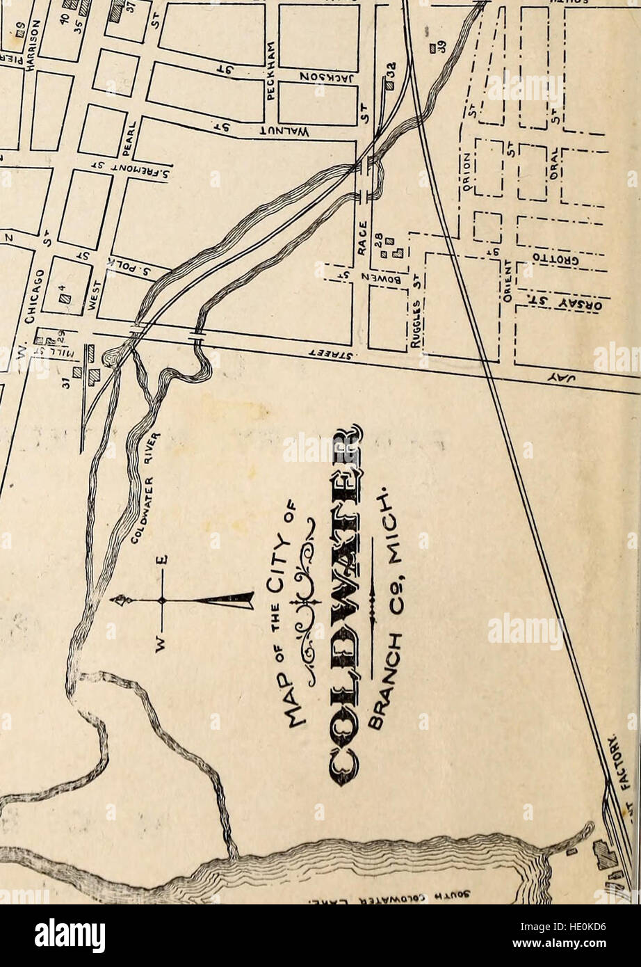 This 1912 pictorial city directory and yearbook for Coldwater, Michigan ...