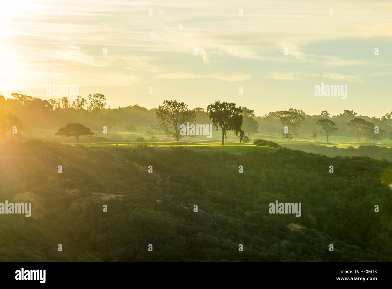 View of Torrey Pines Golf Course. La Jolla, San Diego, California, USA ...