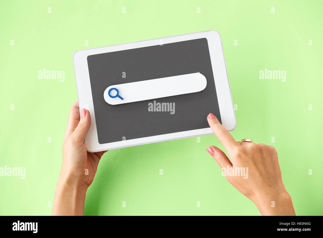 Tablet Digital Device Information Technology Concept Stock Photo - Alamy