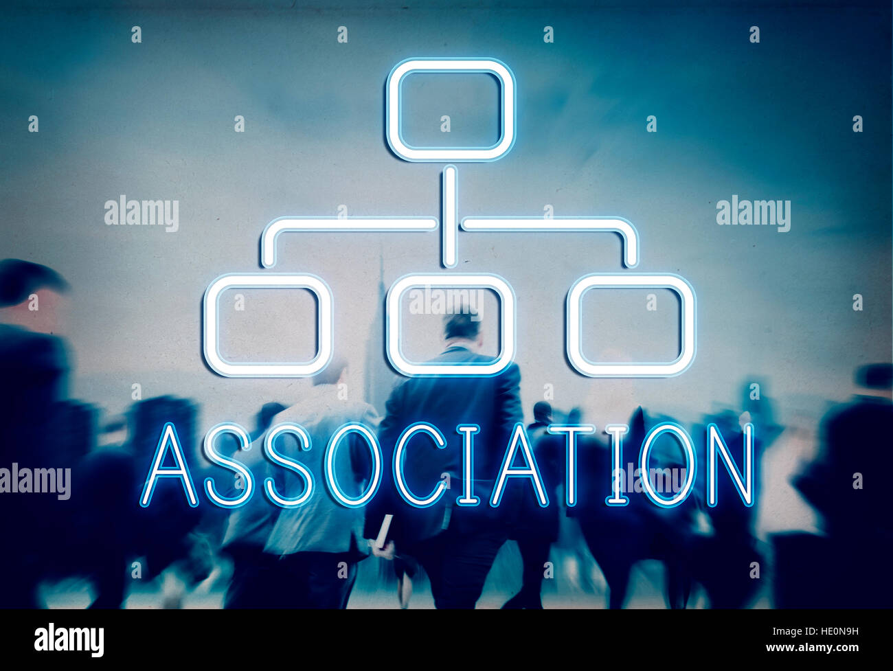 Association Organization Chart Business Company Concept Stock Photo - Alamy