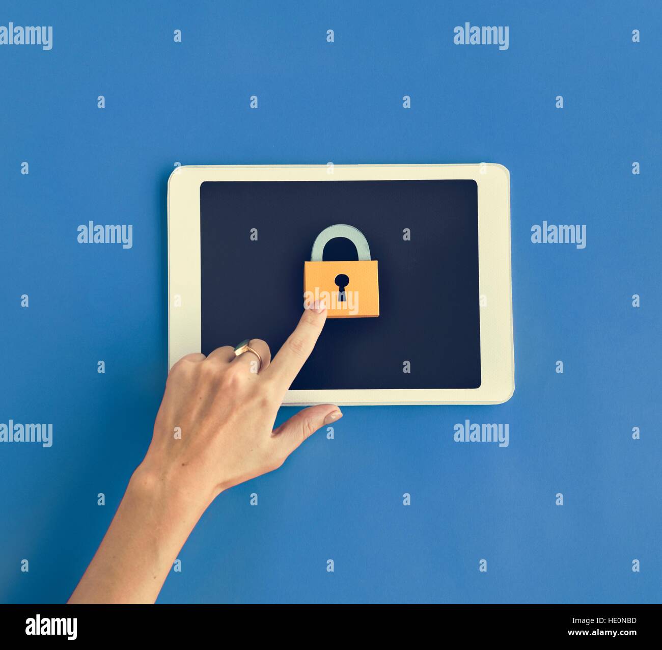 Tablet Digital Device Information Technology Concept Stock Photo - Alamy