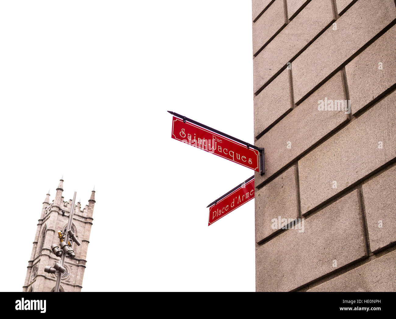 Quebec road signs hi-res stock photography and images - Alamy