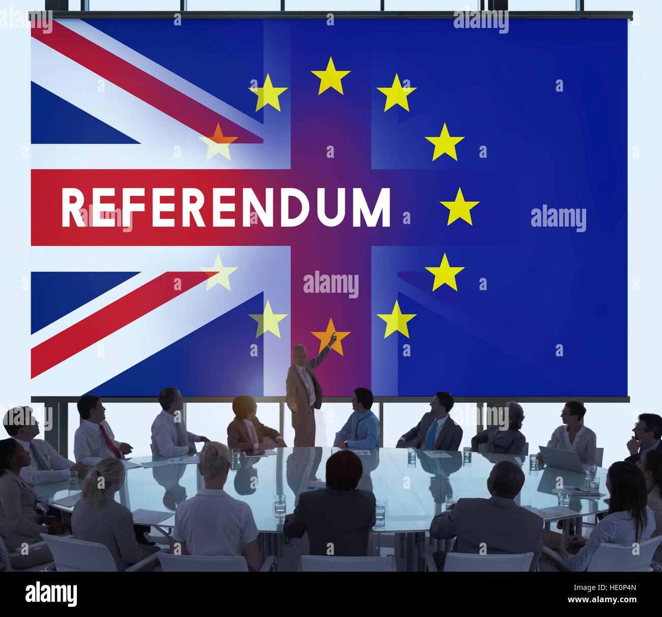Brexit projection hi-res stock photography and images - Alamy