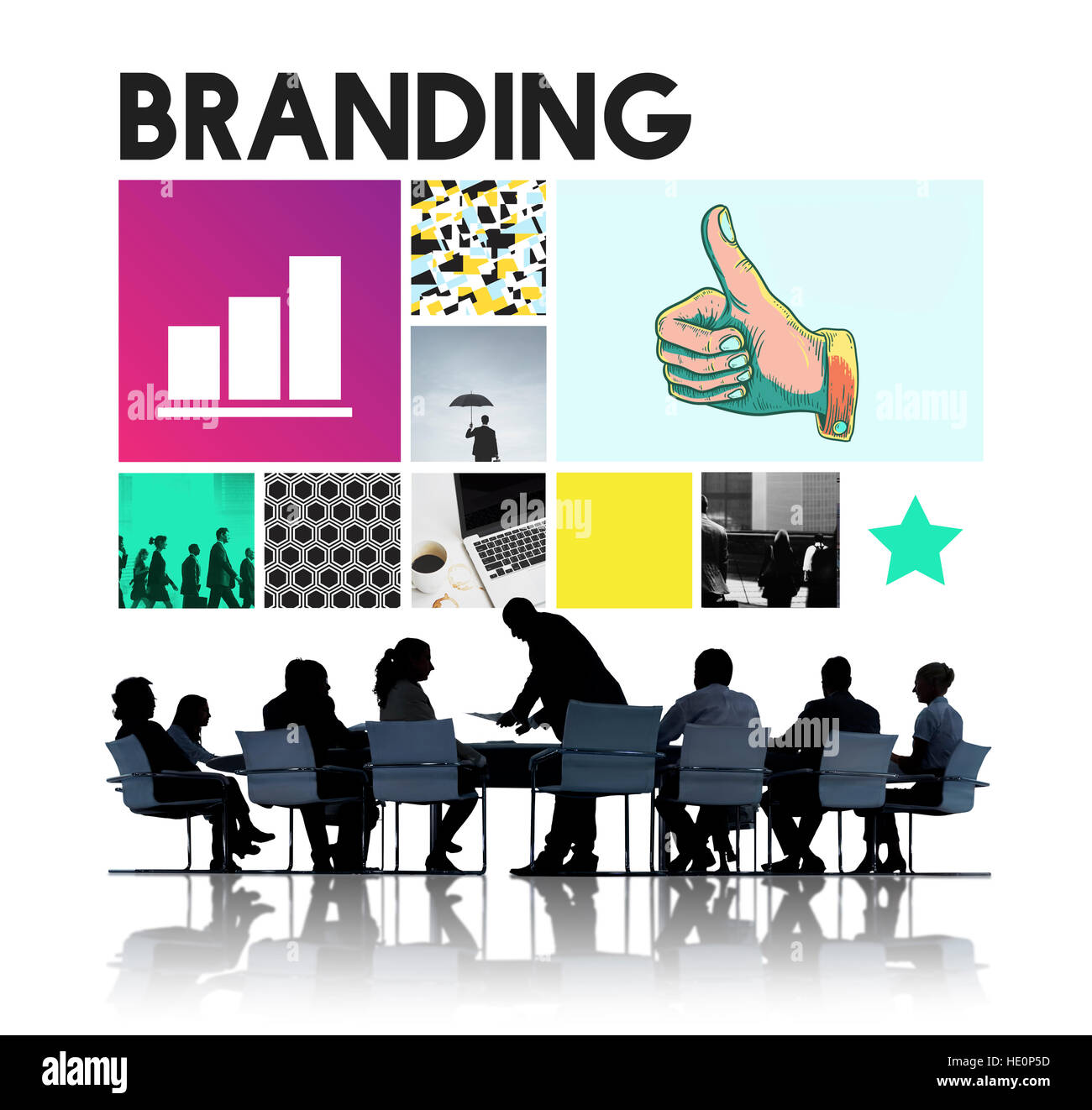 Branding Advertising Copyright Marketing Concept Stock Photo - Alamy