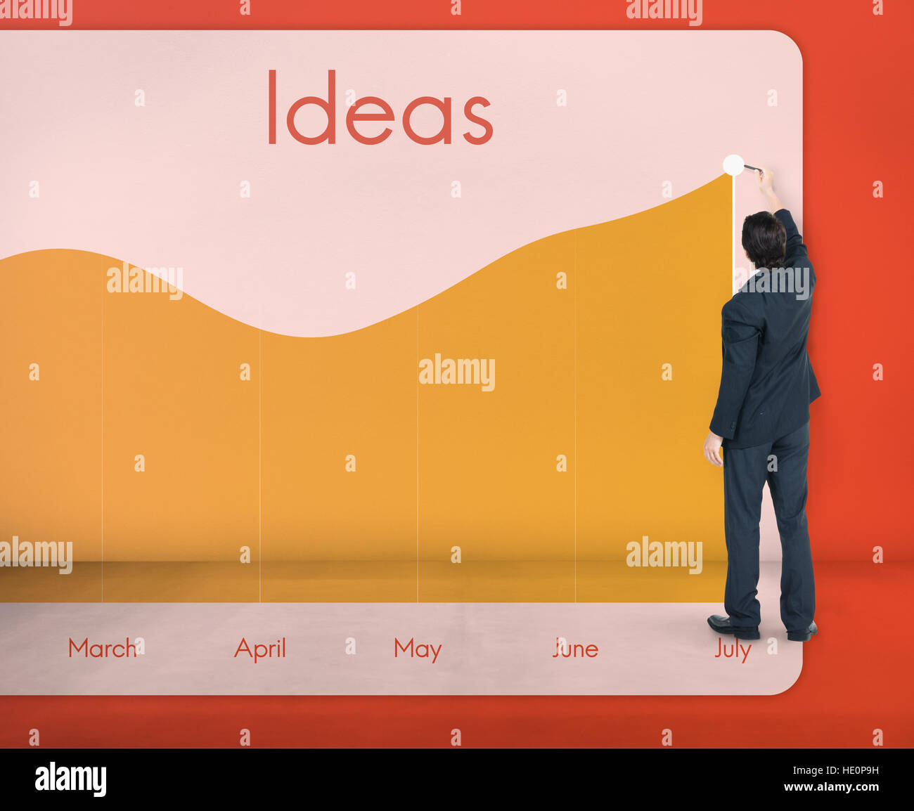 Graph Progress Report Analysis Concept Stock Photo - Alamy