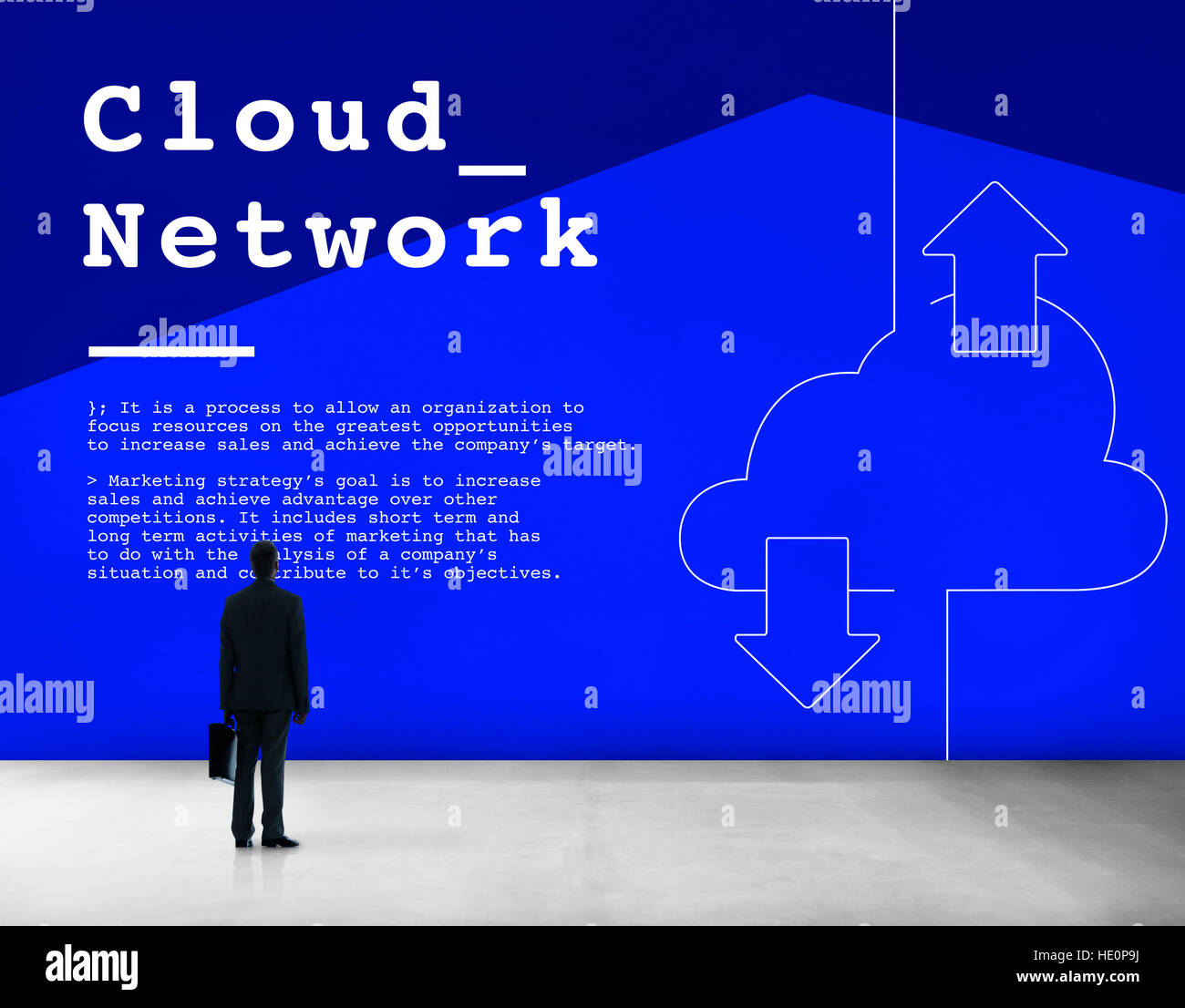 Cloud Computing Network Connection Concept Stock Photo - Alamy