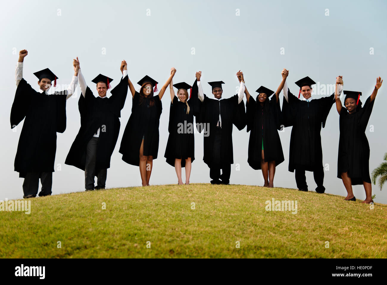 Young Students Graduation Ceremony Concept Stock Photo - Alamy