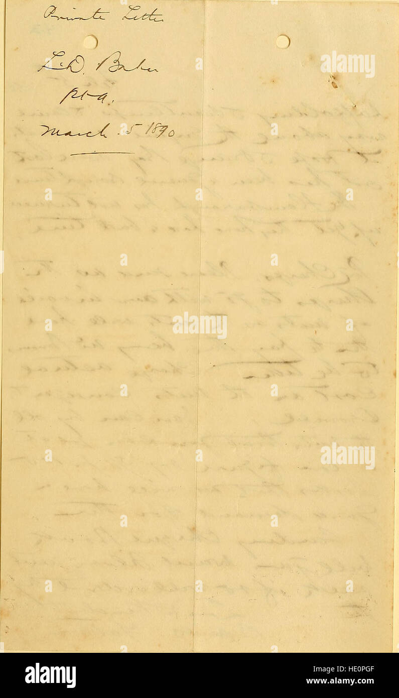 *Papers, 1882-1901* (bulk 1883-1899) contains a collection of scholarly ...