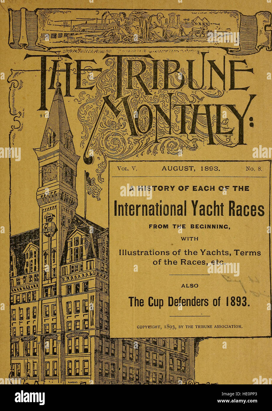 'Races for the America's Cup' (1893) provides a detailed history of the ...