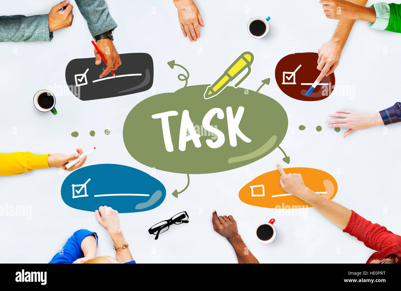 Plan Task Memo List Concept Stock Photo - Alamy