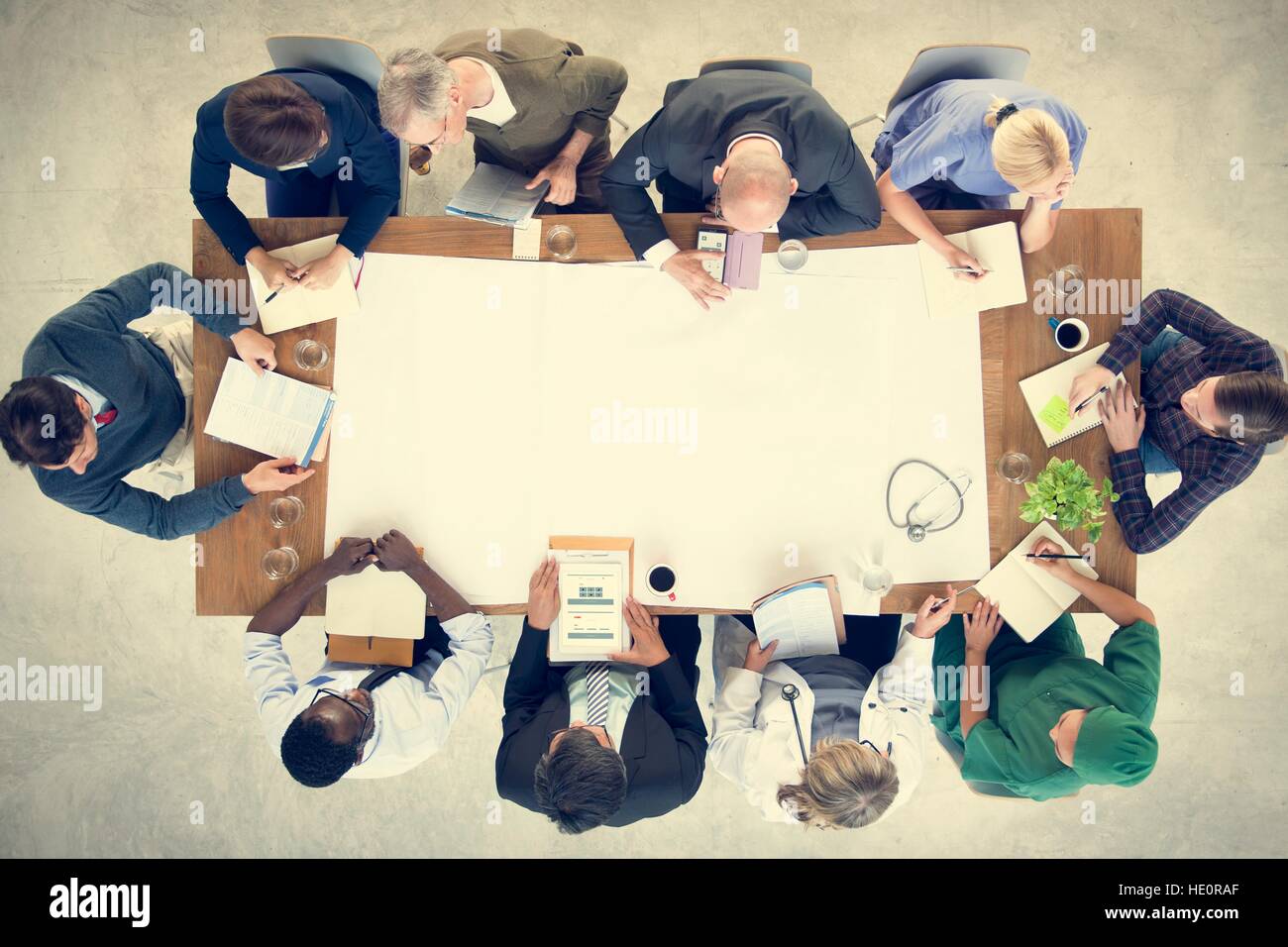 Doctor Brainstorming Diagnosis Medication Treatment Plan Concept Stock ...