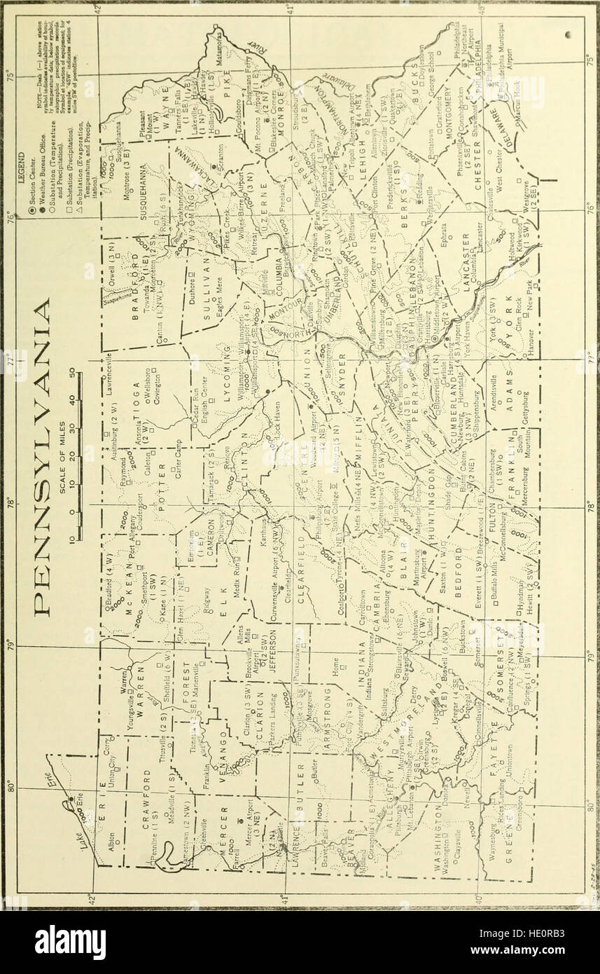 This 1943 report provides climatological data for Pennsylvania ...