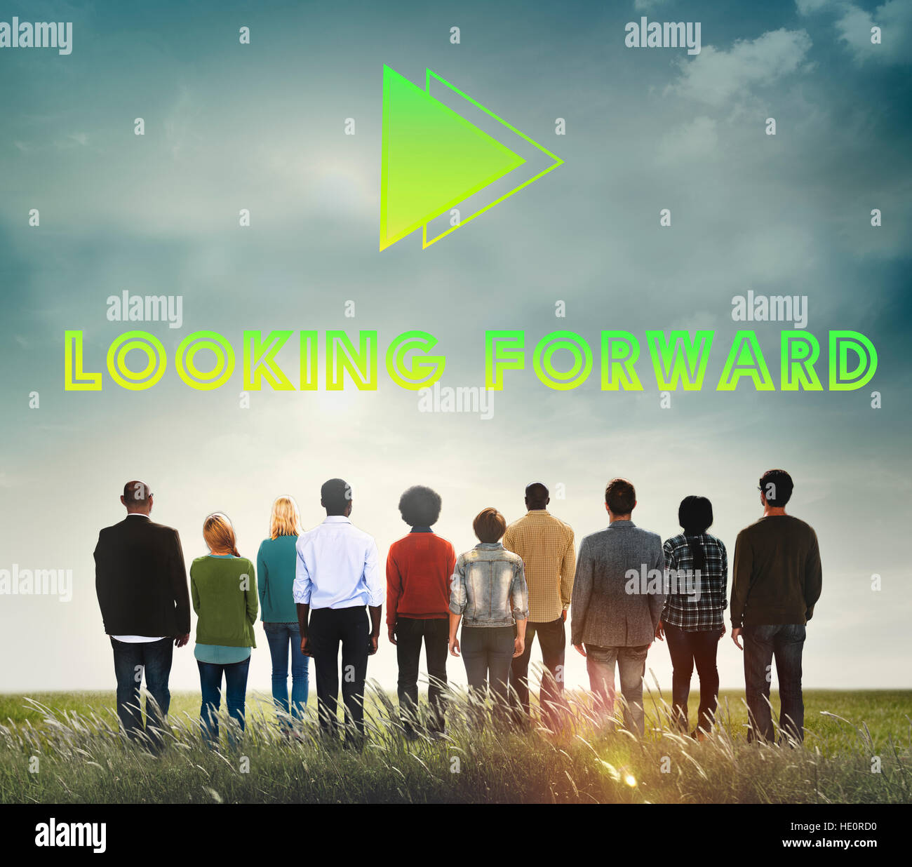 Looking Forward Inspiration Motivation Concept Stock Photo - Alamy