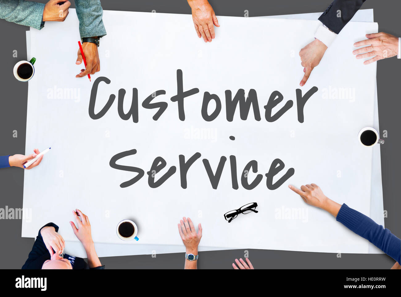 Customer Service Contact Us Concept Stock Photo - Alamy
