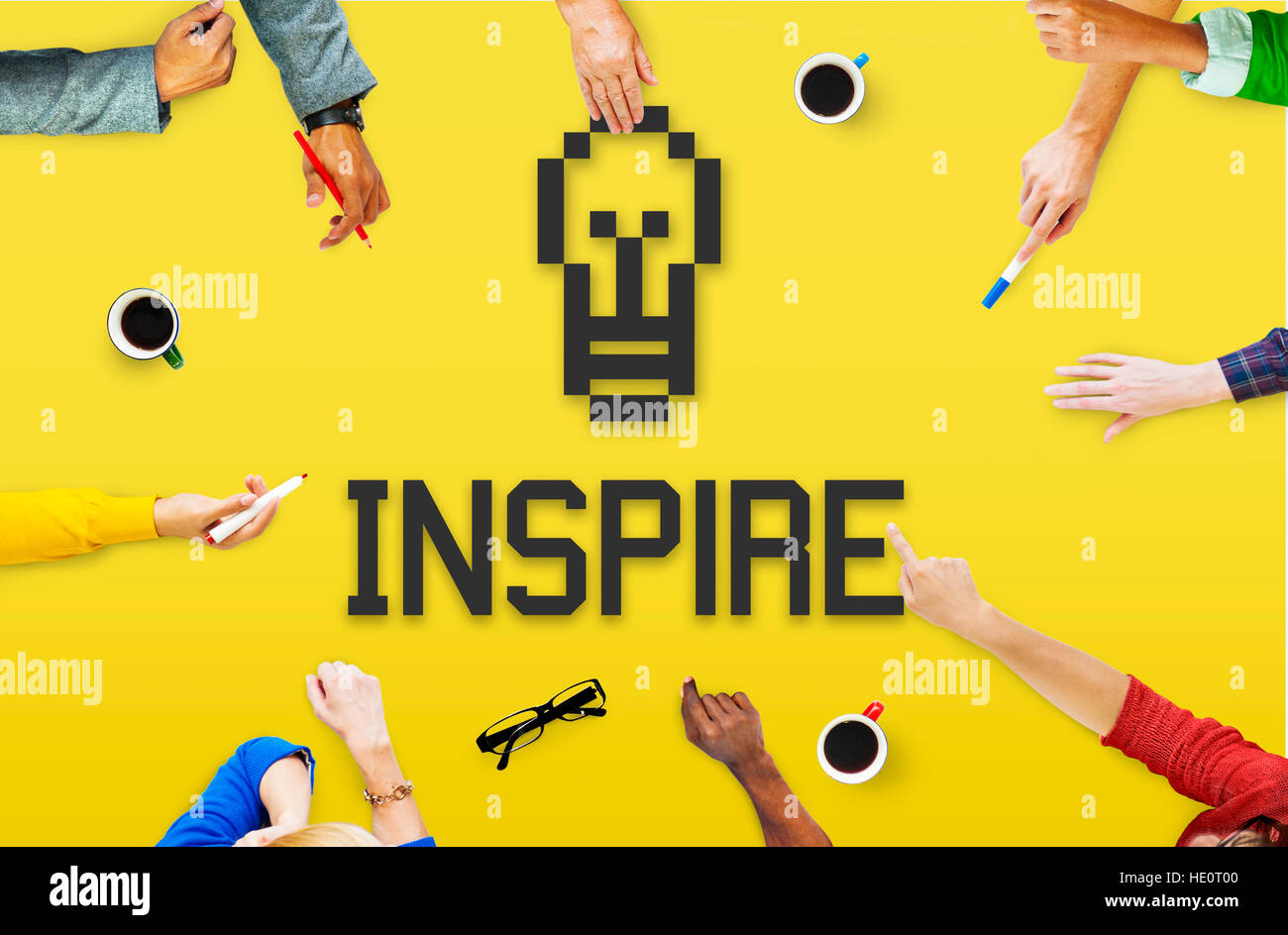 Fresh Ideas Inspire Creativity Concept Stock Photo - Alamy