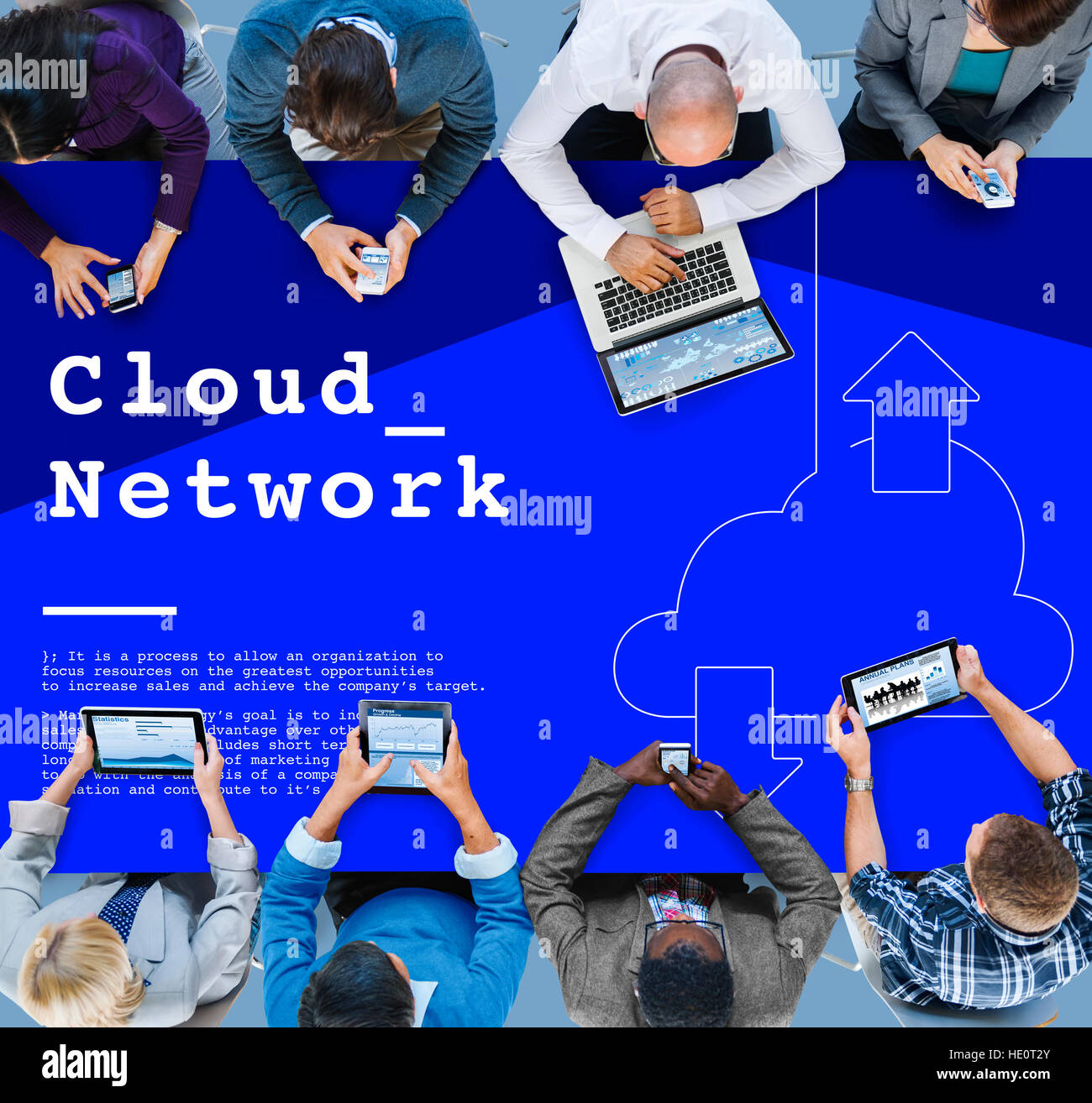 Cloud Computing Network Connection Concept Stock Photo - Alamy