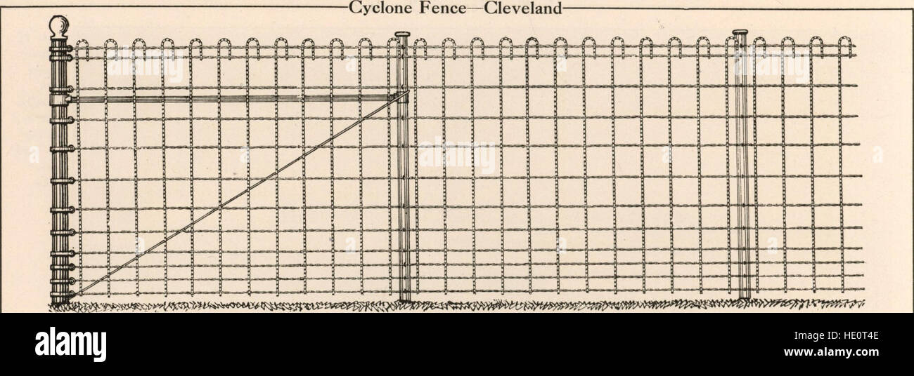 The 1910 catalog for Cyclone ornamental fences and gates presents a ...