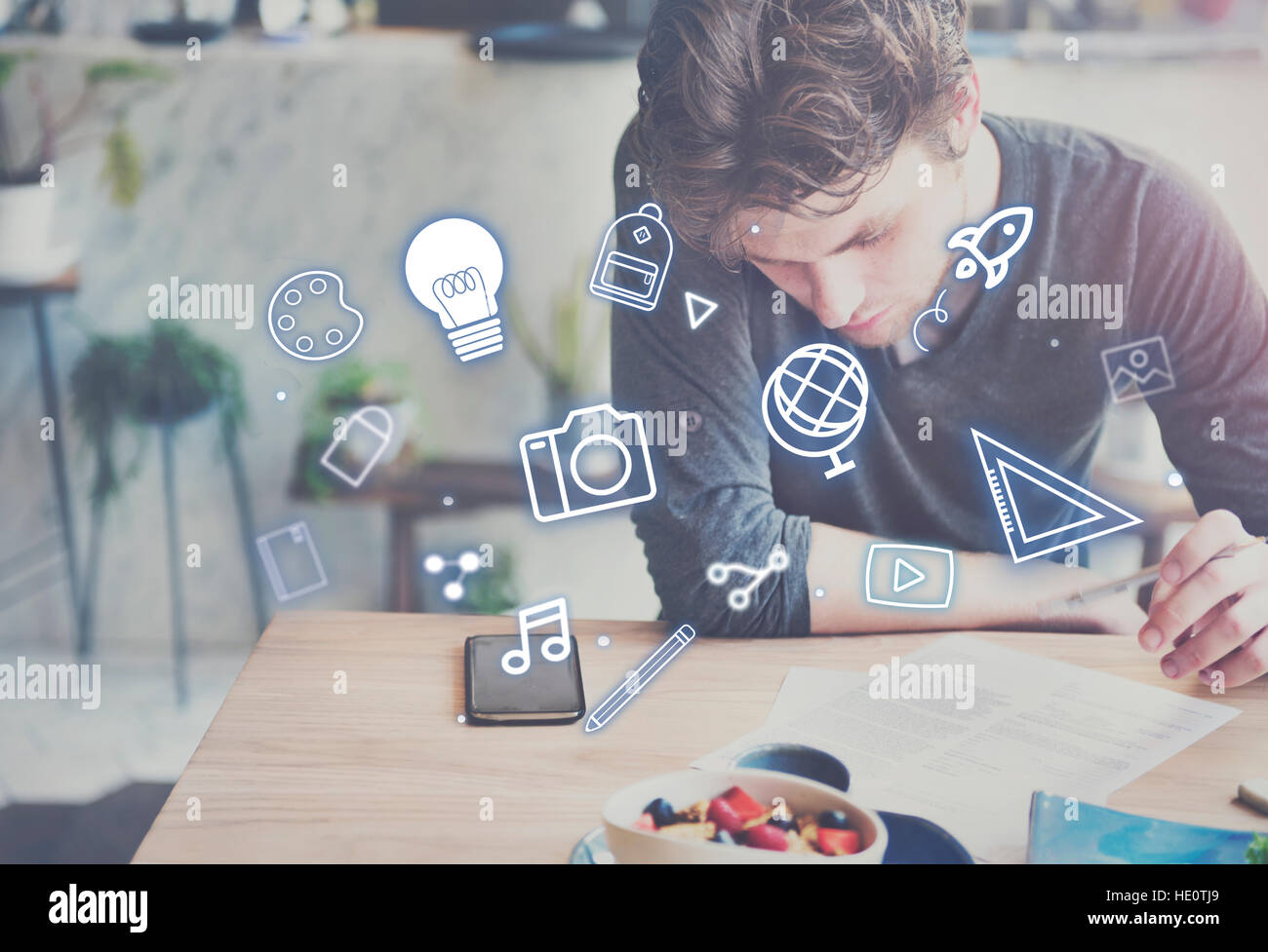 Creativity Design Process Graphics Concept Stock Photo - Alamy