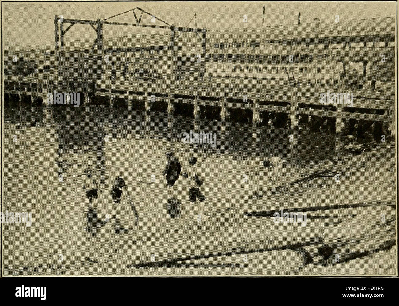 Boyhood and lawlessness. The neglected girl (1914 Stock Photo - Alamy
