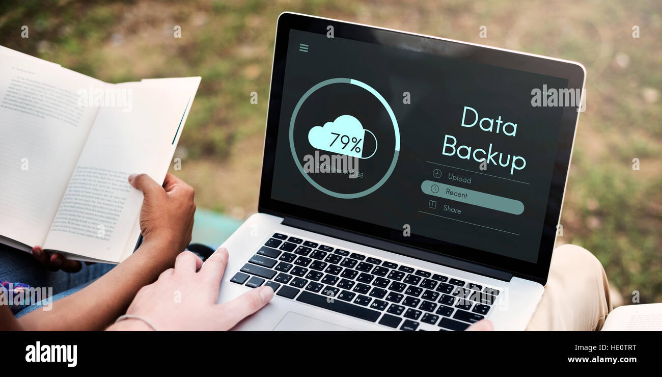 Cloud Storage Upload Interface Concept Stock Photo - Alamy