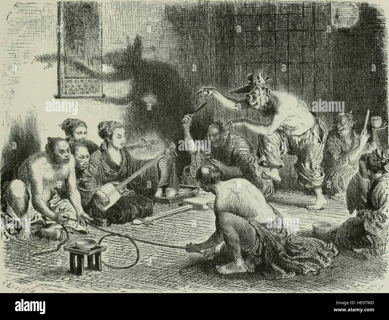 Japan and the Japanese Illustrated (1874) presents visual depictions ...