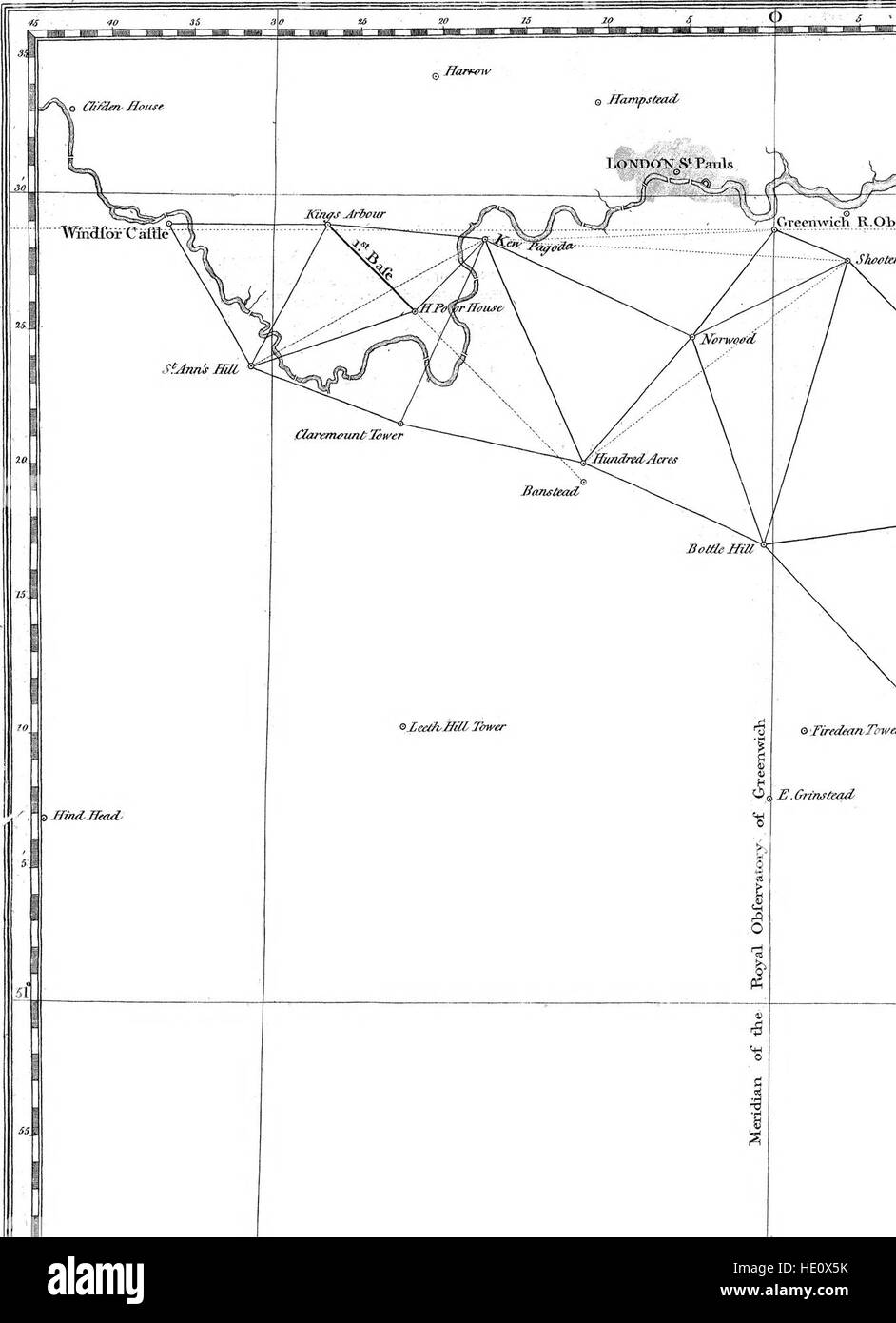 This 1787 work by Major-General William Roy discusses the proposed ...