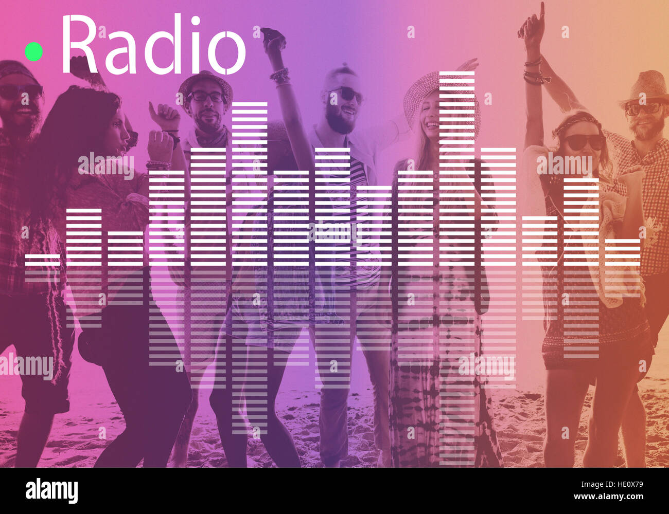 Music Audio Melody Wave Graphic Concept Stock Photo - Alamy