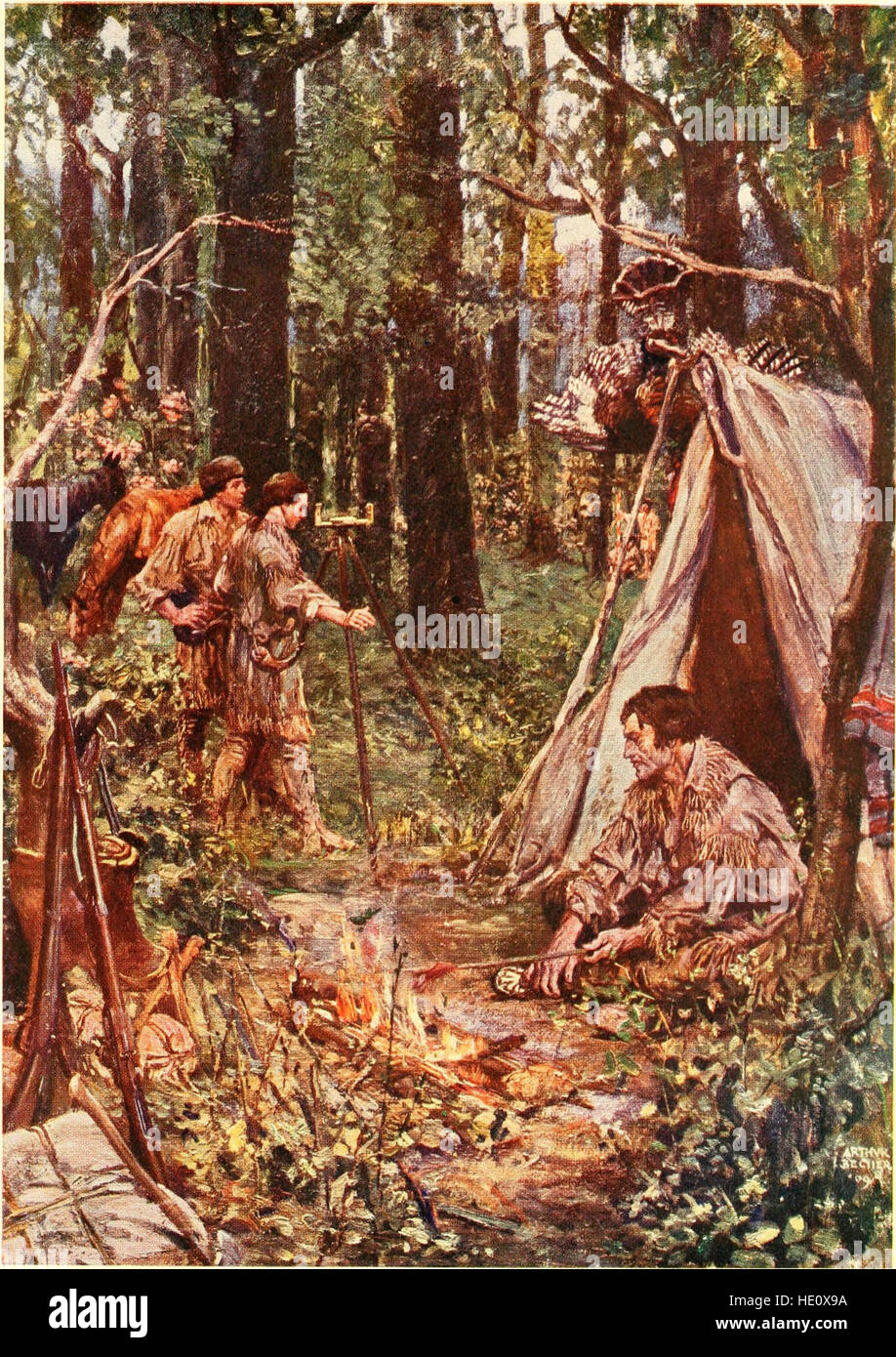 On the trail of Washington; a narrative history of Washington's boyhood ...