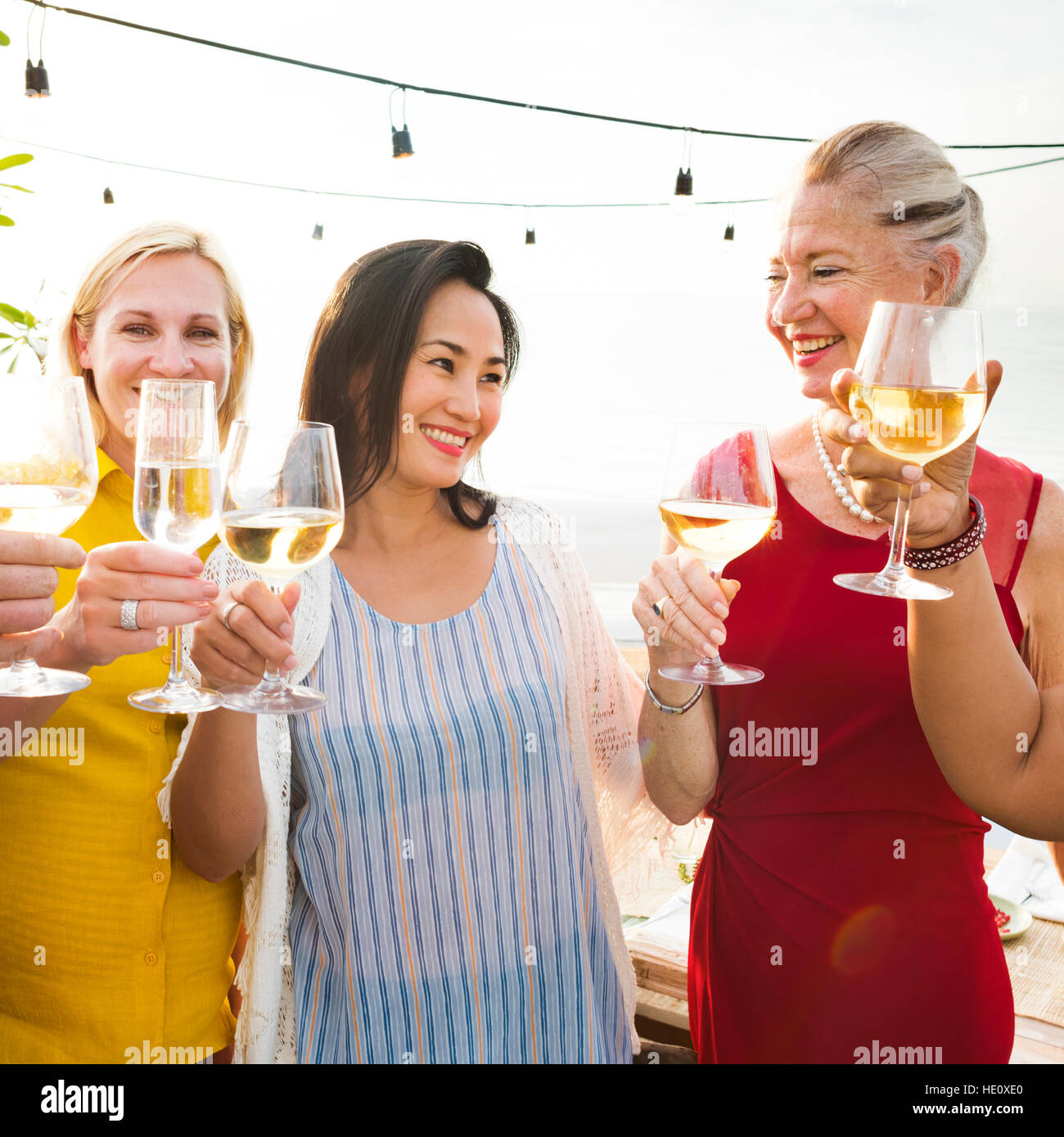 Group Of People Party Concept Stock Photo - Alamy