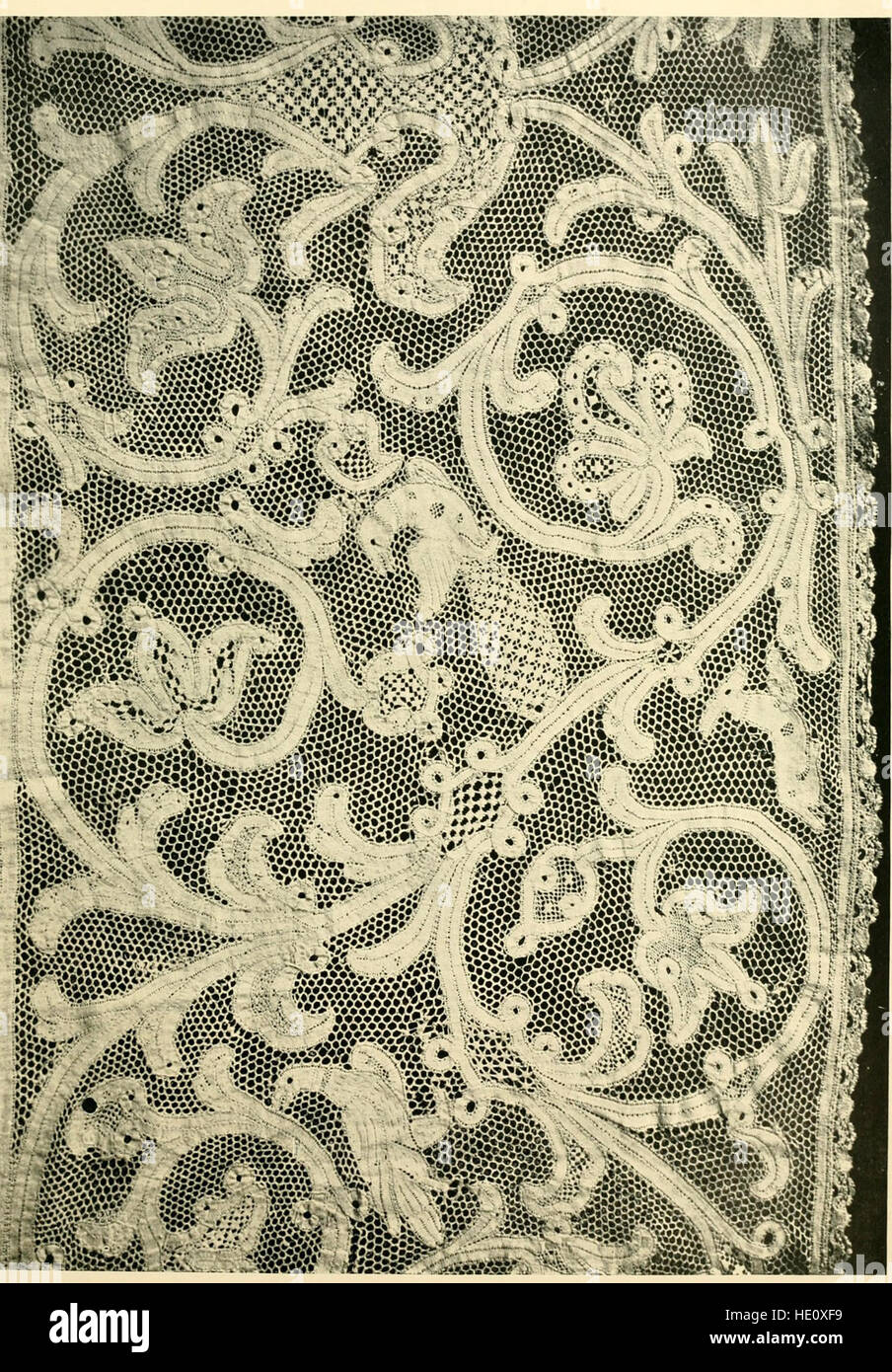 The 1902 history of lace traces its origins, development, and cultural ...
