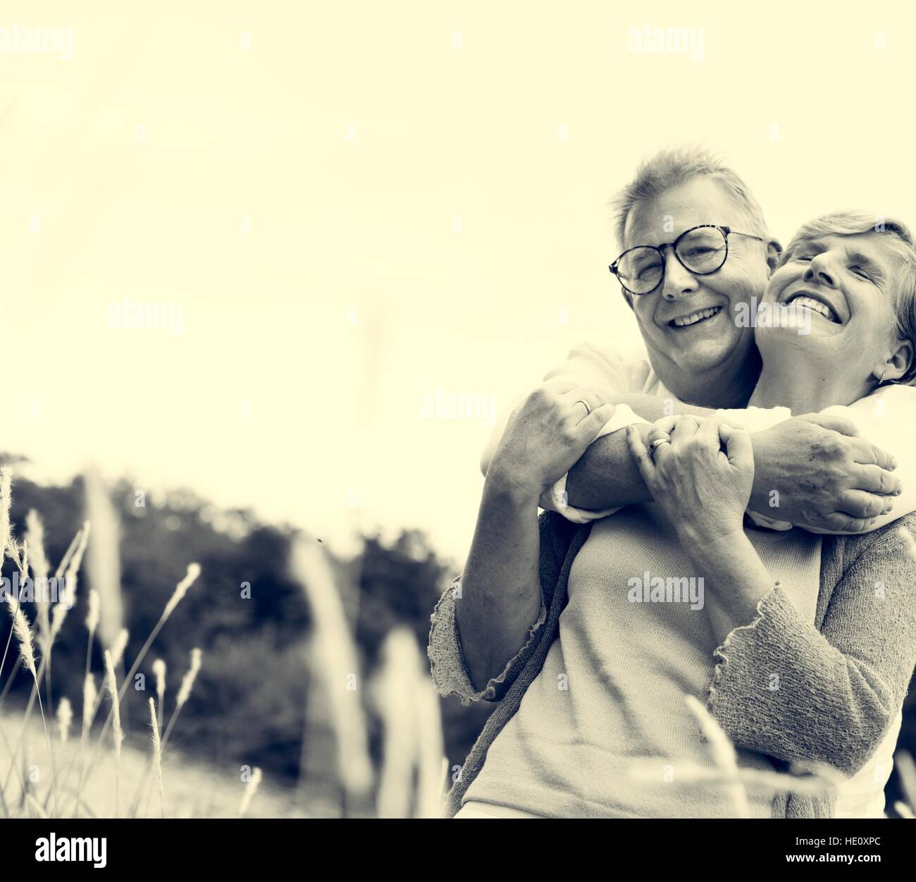 Elderly Senior Couple Romance Love Concept Stock Photo - Alamy