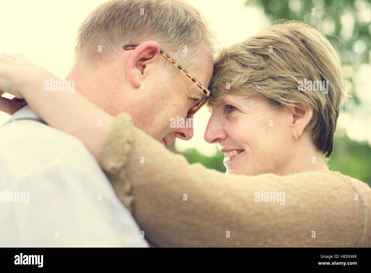 Elderly Senior Couple Romance Love Concept Stock Photo - Alamy