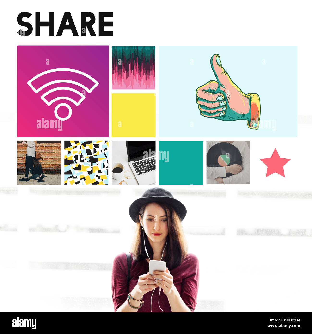 Share Connection Exchange Feedback Information Concept Stock Photo - Alamy