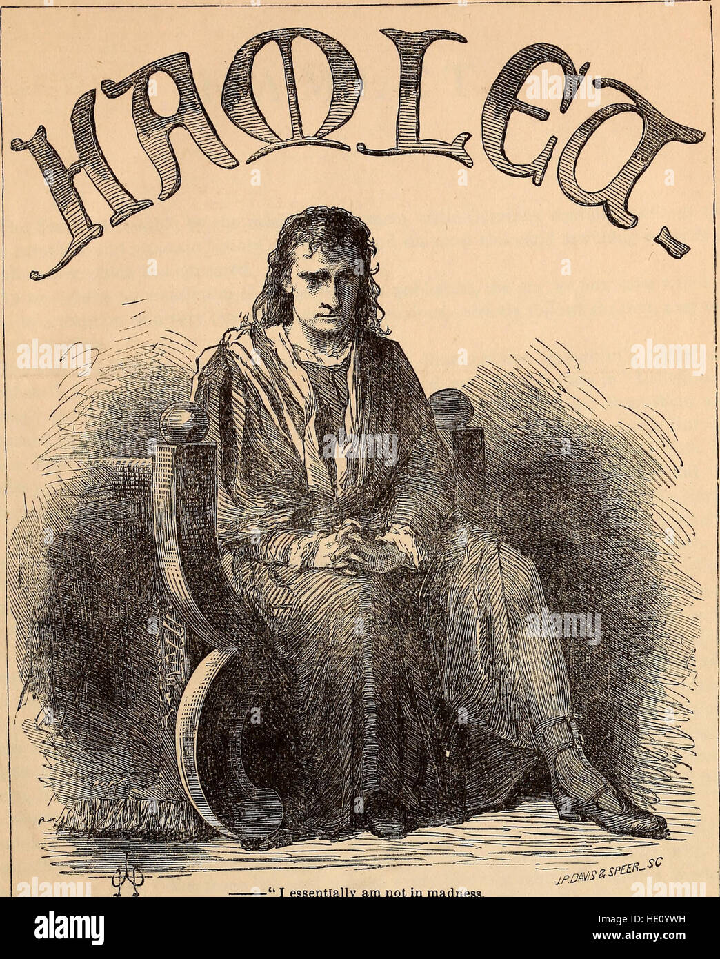This 1866 edition of 'Hamlet' presents William Shakespeare's famous ...