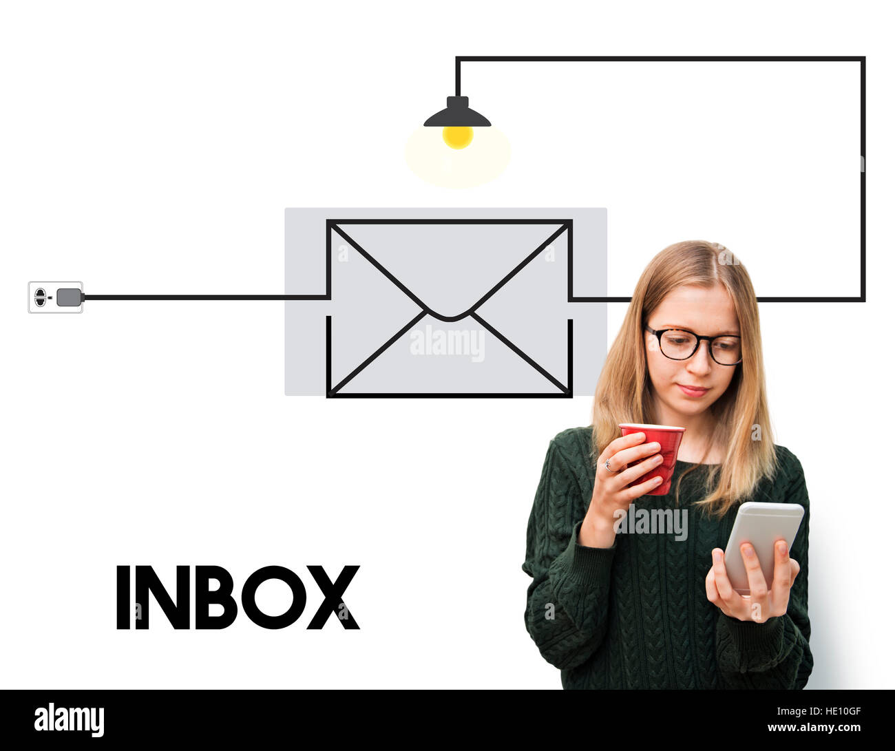 E-mail Message Inbox Communication Concept Stock Photo - Alamy