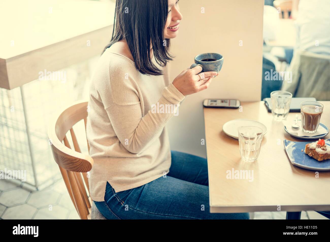 Coffee Shop Bar Counter Cafe Restaurant Relaxation Concept Stock Photo ...