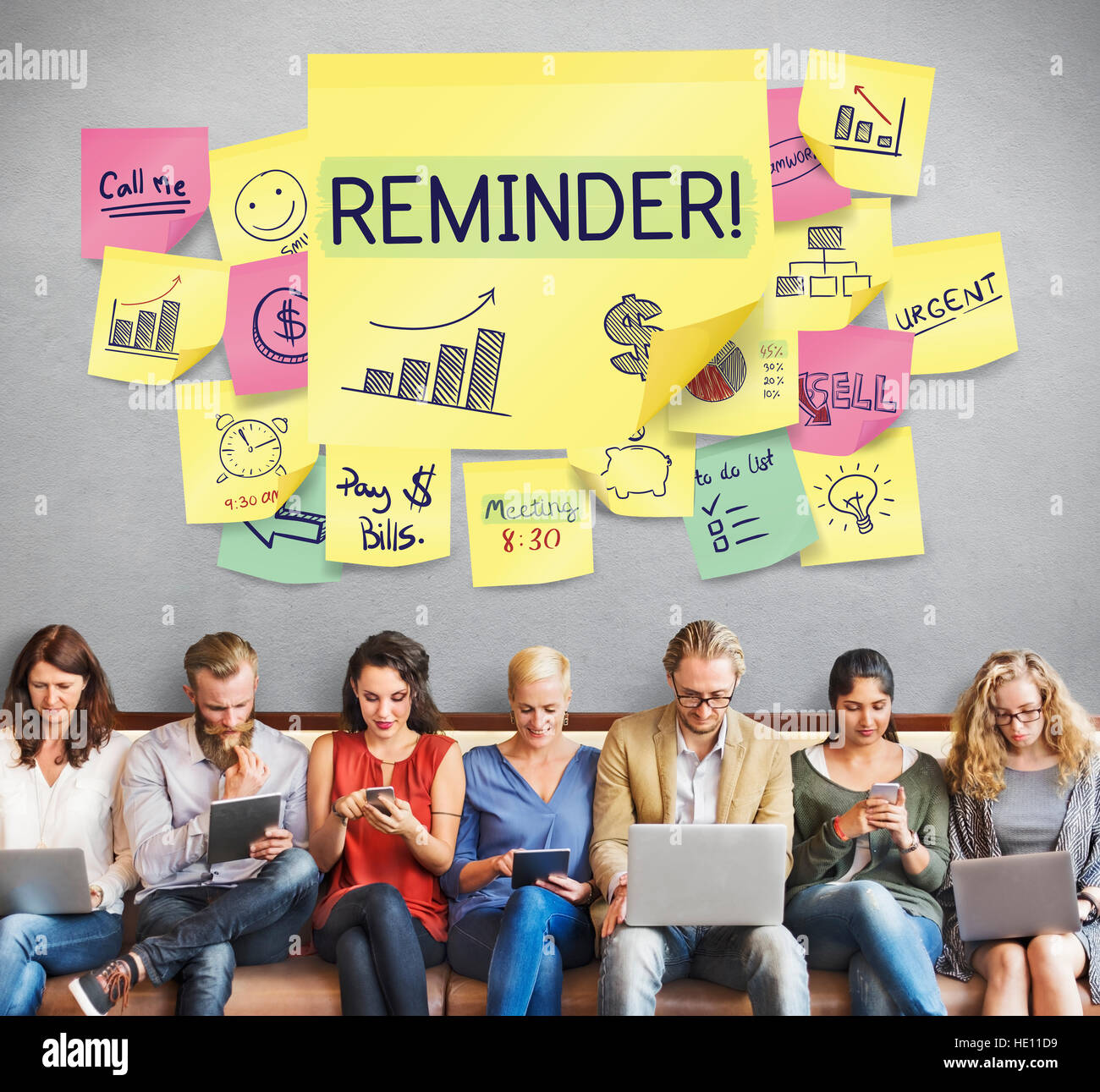 Brainstorming Discussion Plan Marketing Graphic Concept Stock Photo - Alamy