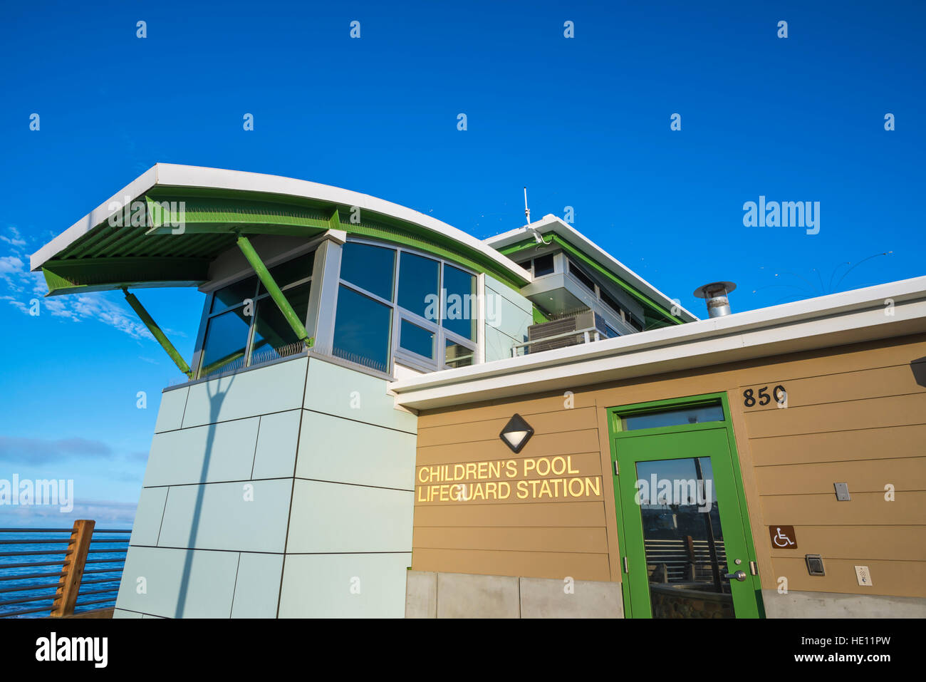 Children's Pool Lifeguard Station. La Jolla, California, USA Stock ...