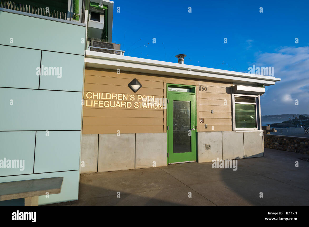 Children's Pool Lifeguard Station. La Jolla, California, USA Stock ...