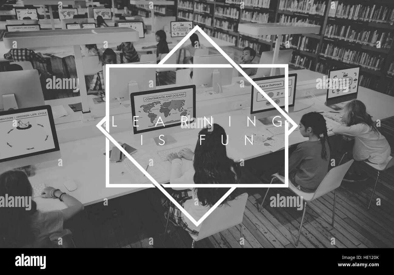 Learning is Fun Education Studying Intelligence Concept Stock Photo - Alamy