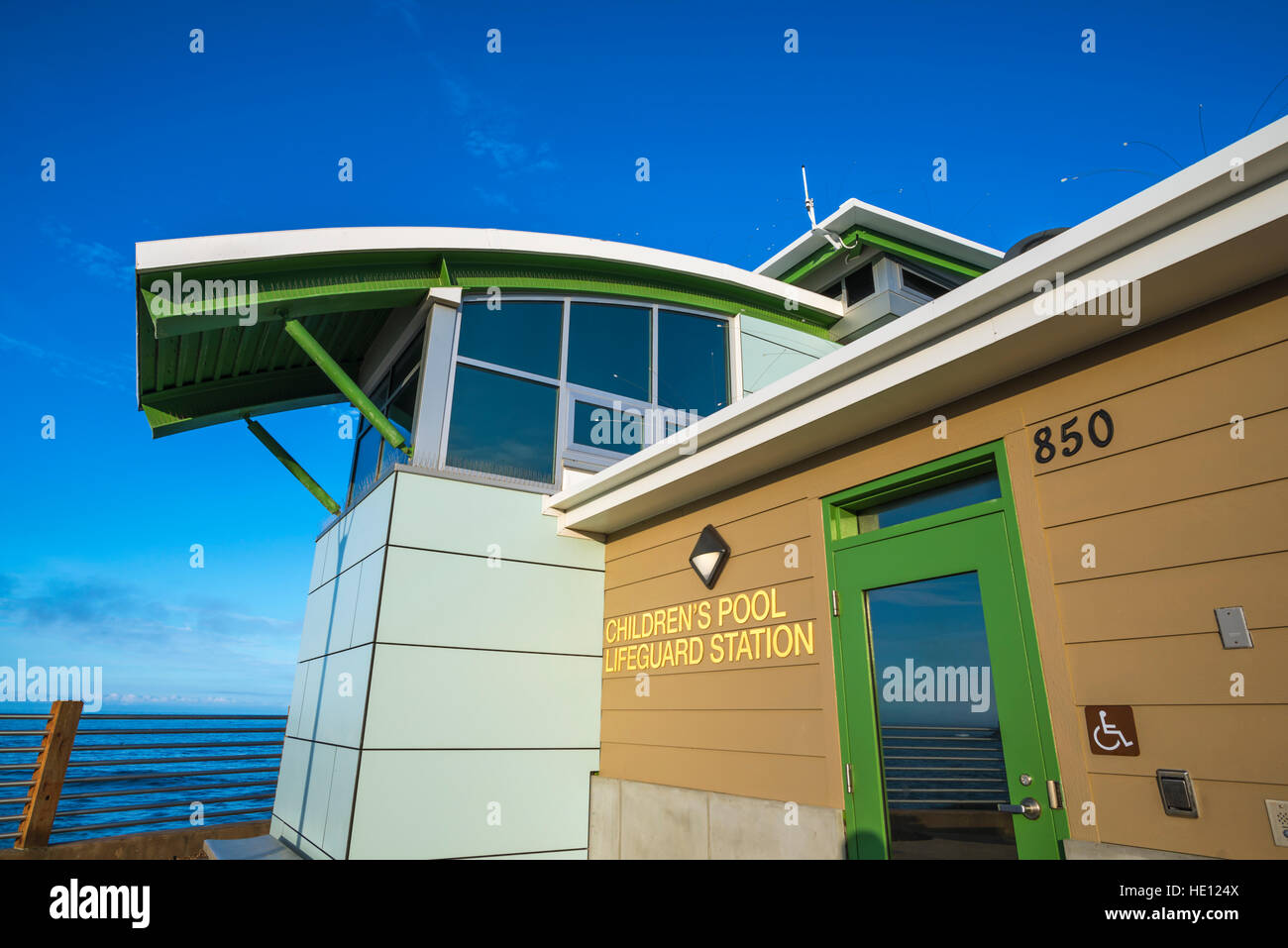 Children's Pool Lifeguard Station. La Jolla, California, USA Stock ...