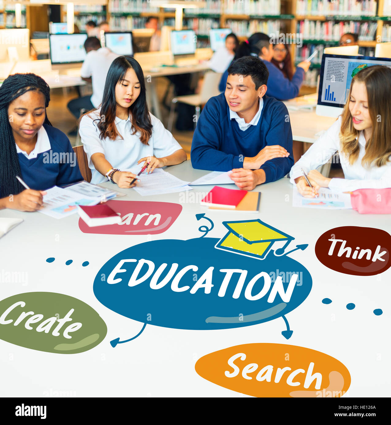 Diverse college students create hi-res stock photography and images - Alamy