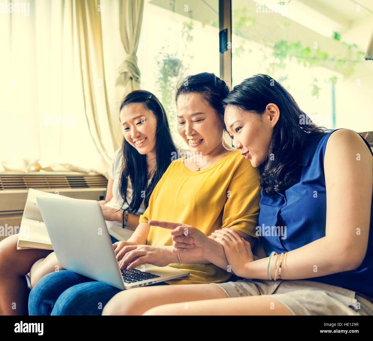 Enjoyment Affection Beautiful Connection Lady Concept Stock Photo - Alamy
