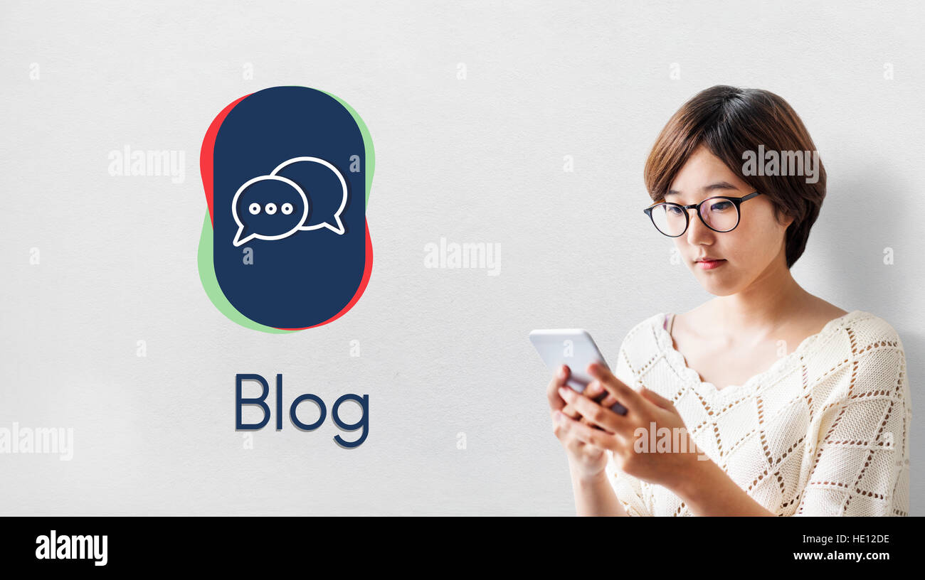 Chat Bubble Speech Cloud Message Graphic Concept Stock Photo - Alamy