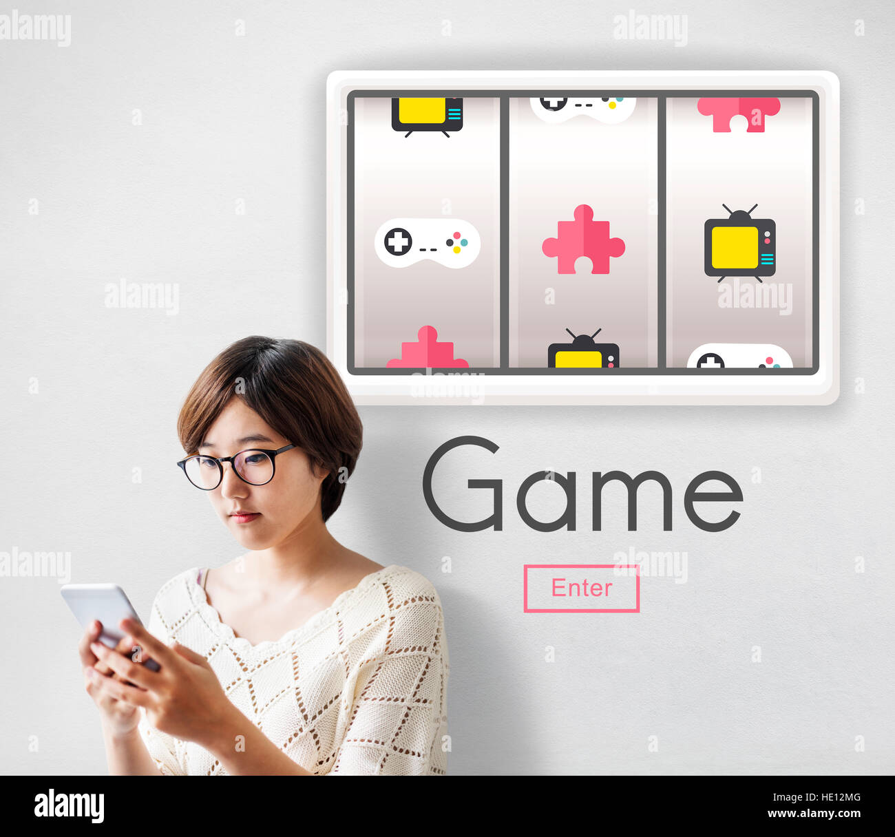 Entertainment Enjoyment Game Fun Concept Stock Photo - Alamy